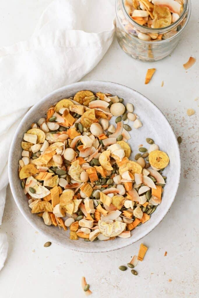 Tropical Trail Mix Recipe - A Nourishing Plate