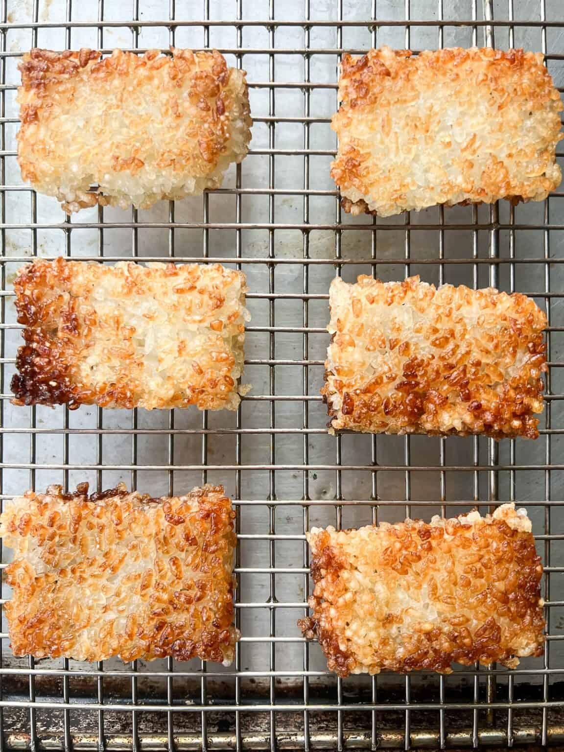 Crispy Rice Squares - A Nourishing Plate