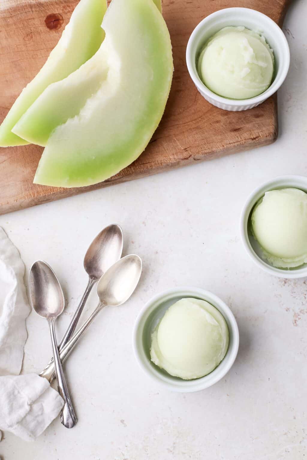 3 Ingredient Melon Sorbet - A Nourishing Plate