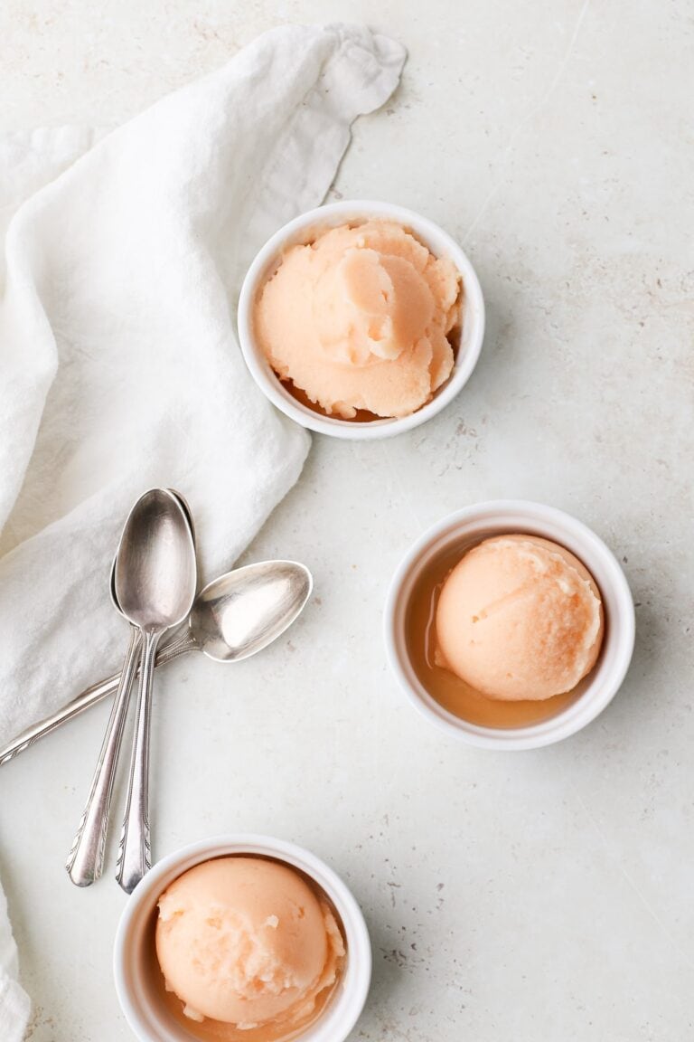 3 Ingredient Melon Sorbet - A Nourishing Plate