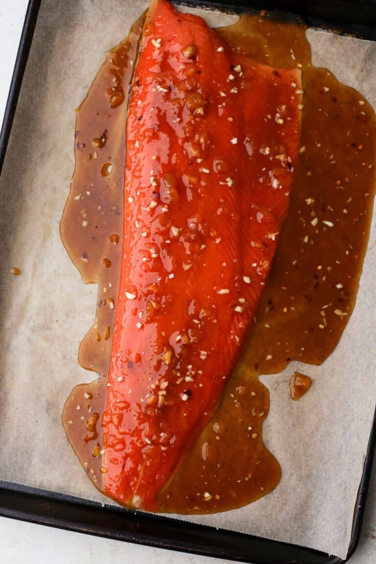 Baked Apricot Glazed Salmon - A Nourishing Plate