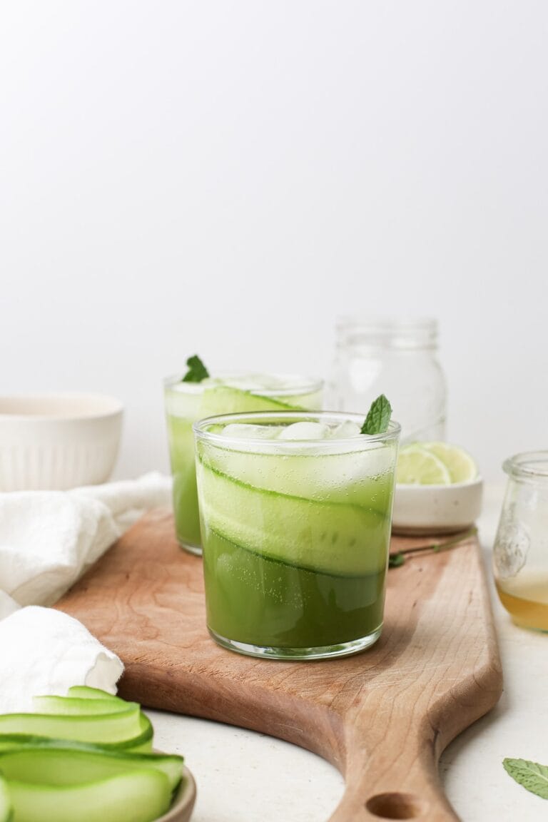 Cucumber Mint Mocktail With Jalapeno & Lime - A Nourishing Plate