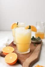 Orange Mocktail With Thyme - A Nourishing Plate