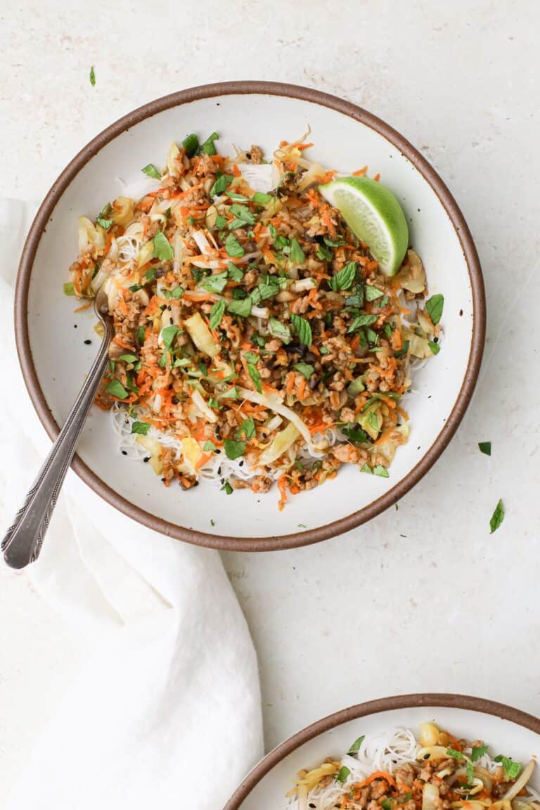 Deconstructed Spring Roll Bowls - A Nourishing Plate