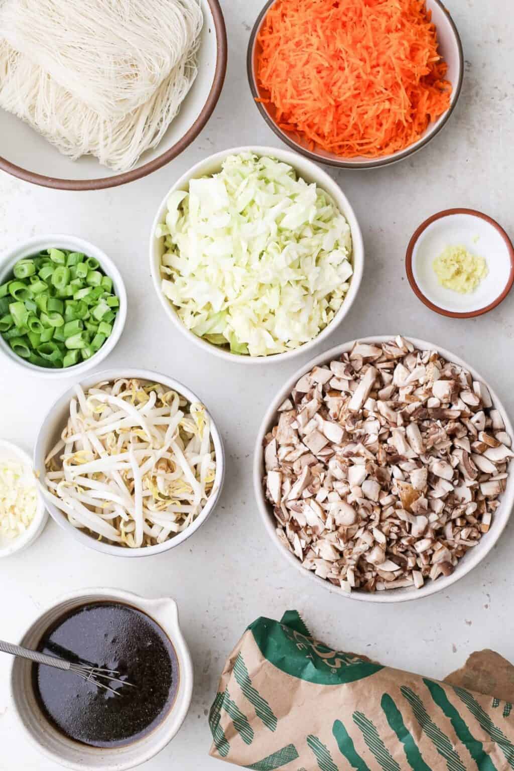 Deconstructed Spring Roll Bowls - A Nourishing Plate