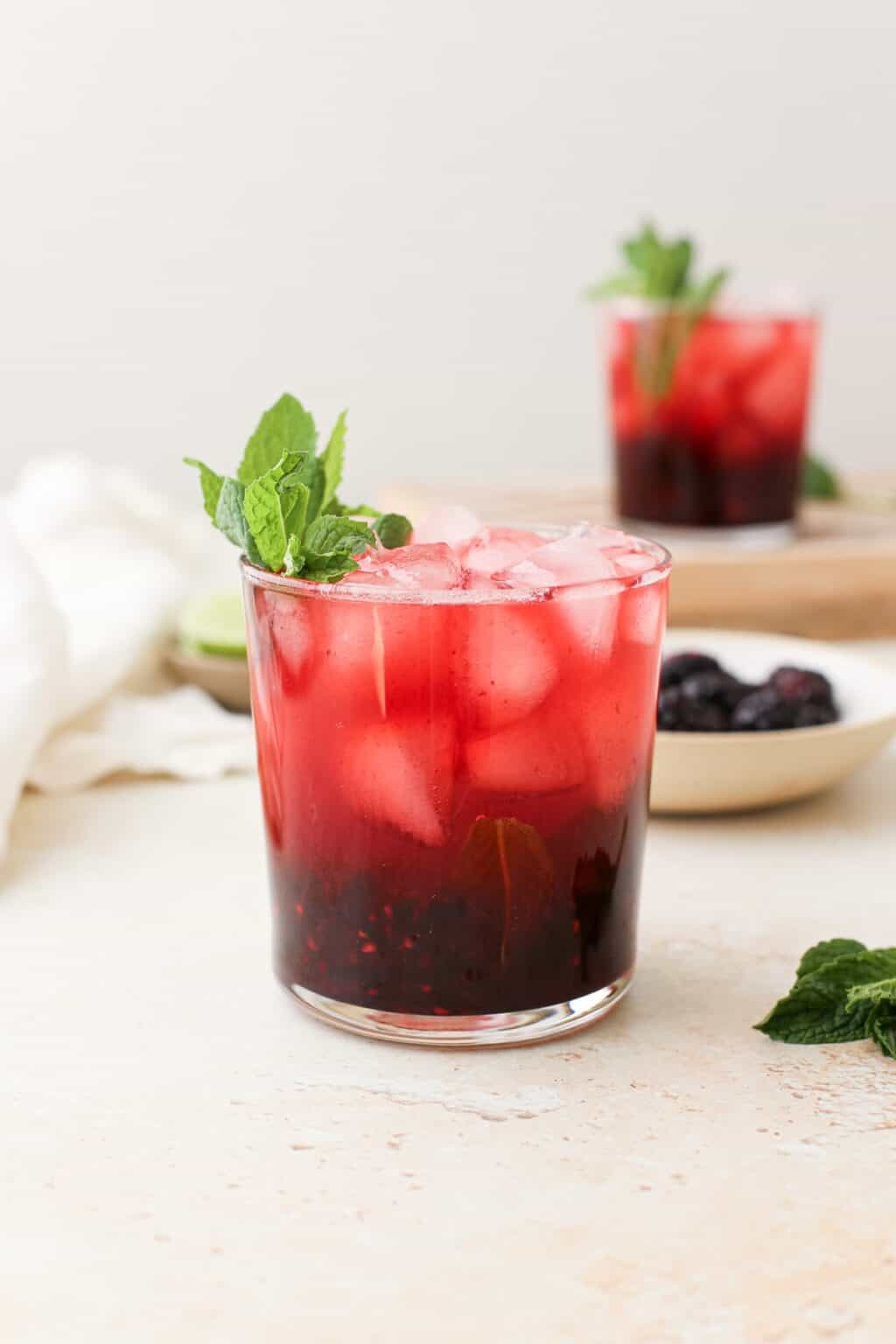 Blackberry Mojito Mocktail - A Nourishing Plate