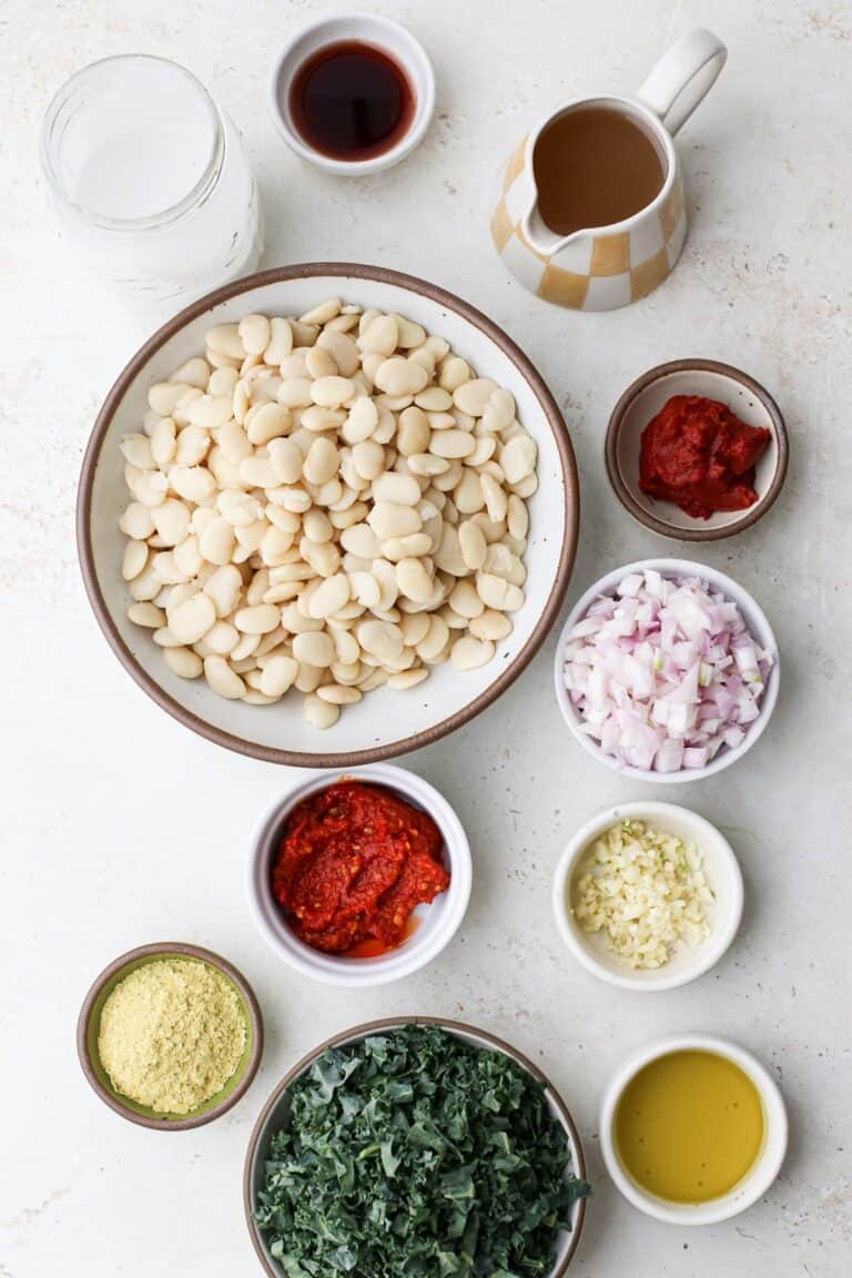 15 Minute Creamy Harissa Butter Beans - A Nourishing Plate
