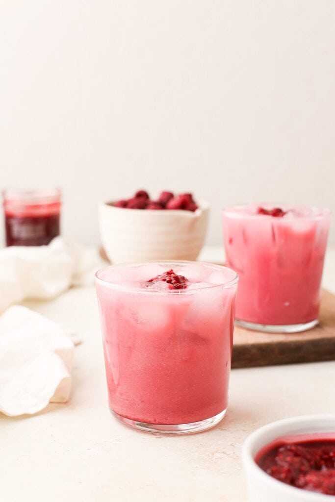 Raspberry Italian Cream Soda - A Nourishing Plate