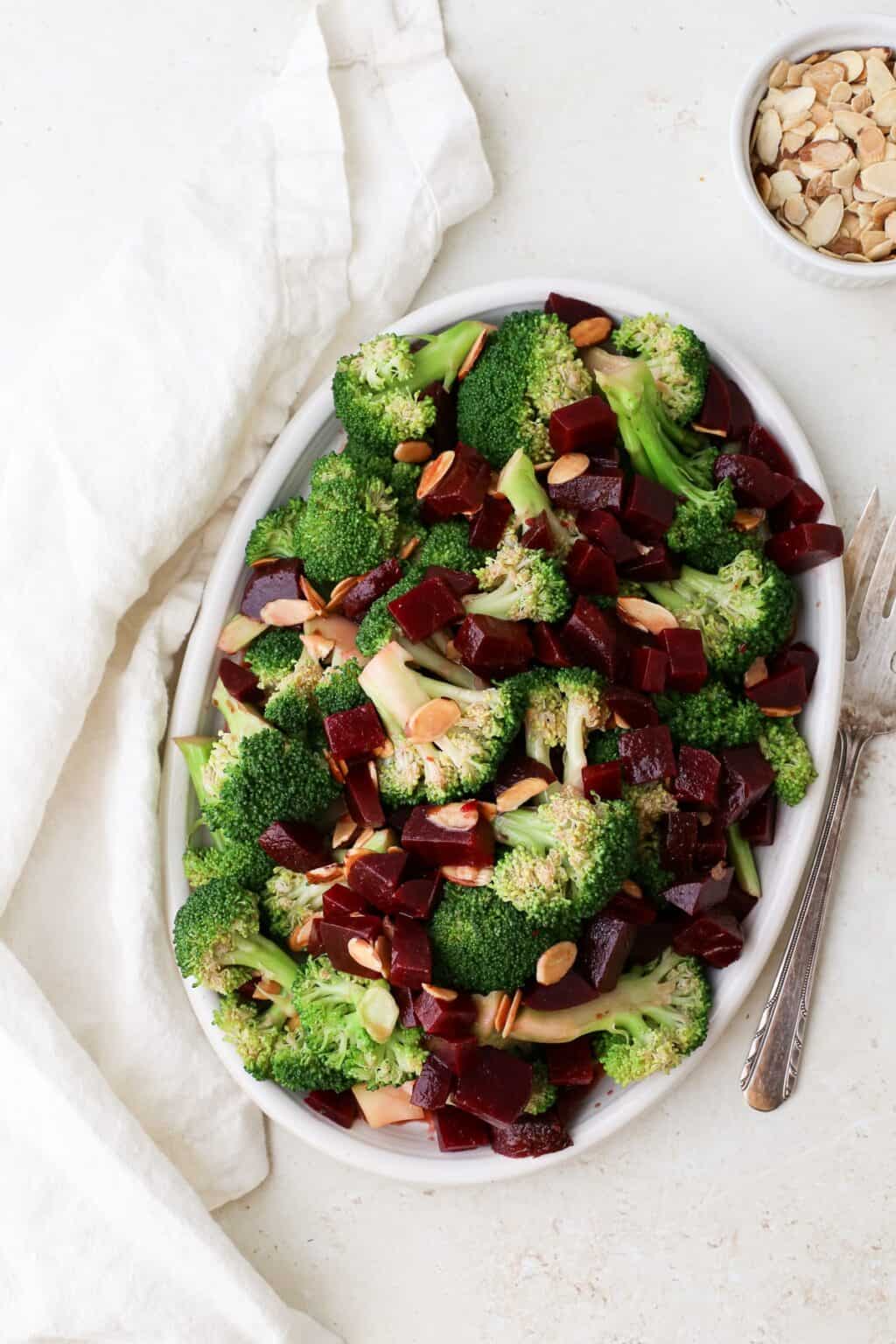 Beet and Broccoli Salad - A Nourishing Plate