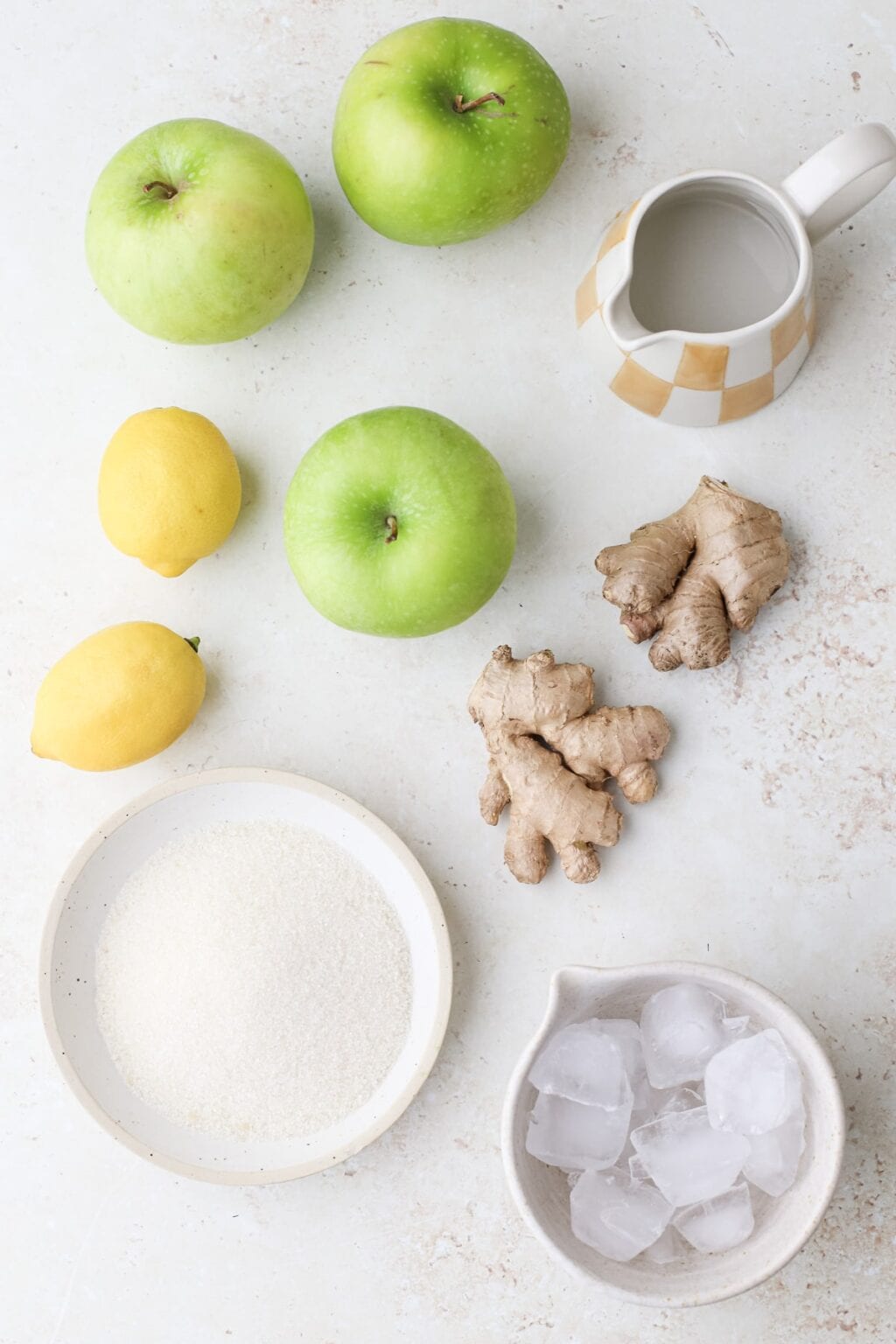 Green Apple Mocktail With Lemon Ginger Syrup - A Nourishing Plate