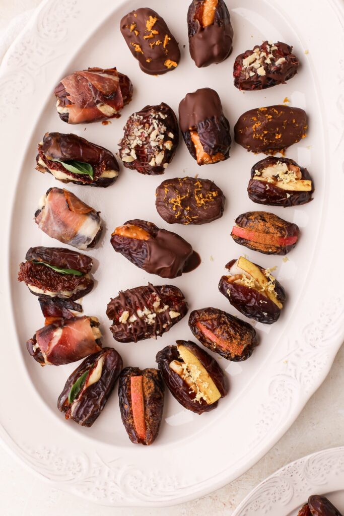 Stuffed Dates (7+ Easy Sweet & Savory Recipes) - A Nourishing Plate